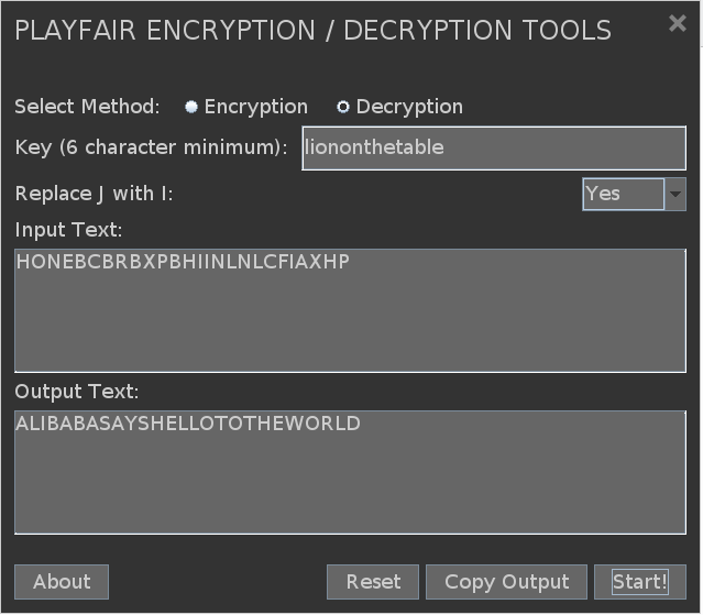 GitHub - milstrike/Playfair-Encryption-Decryption-Tools: This is a tool ...