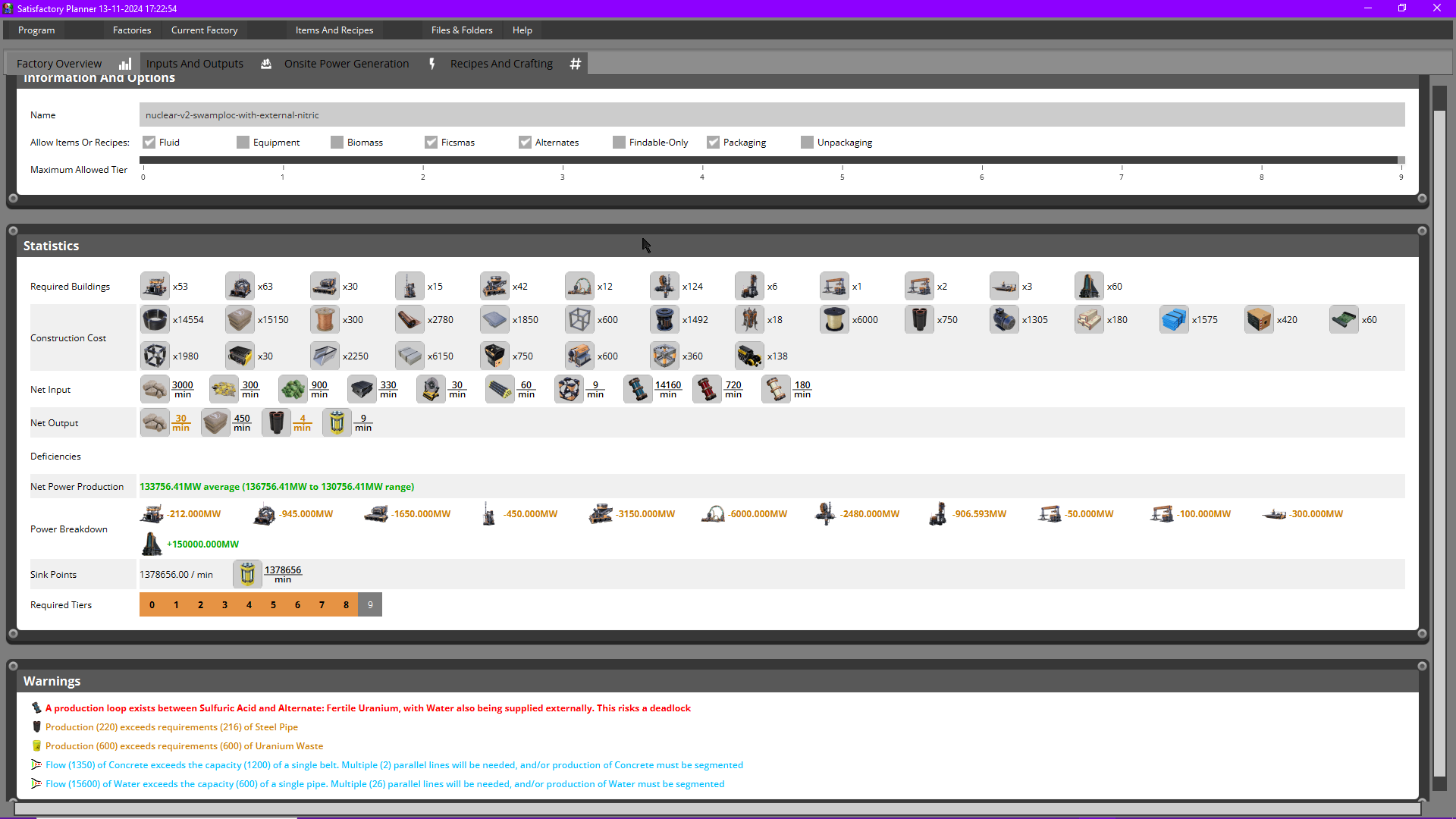 GitHub - ReikaKalseki/Satisfactory-Planner: A tool for planning efficient self-contained ...