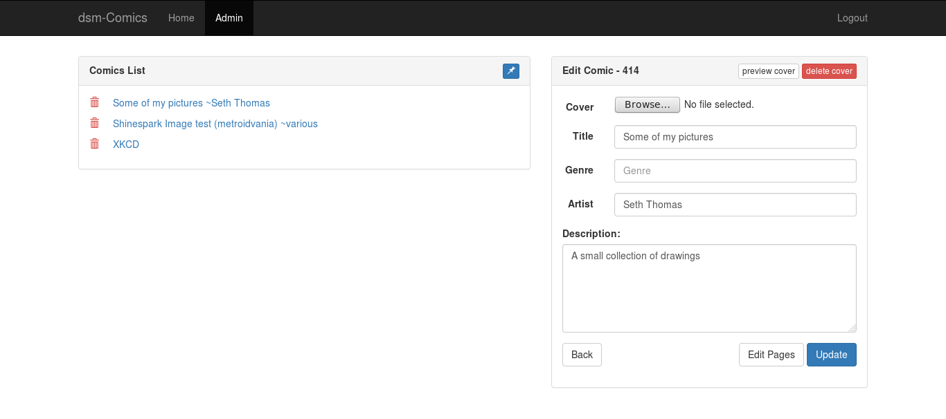 GitHub - deadSnowman/dsm-Comics: An AJAX/PHP webcomic page built with ...