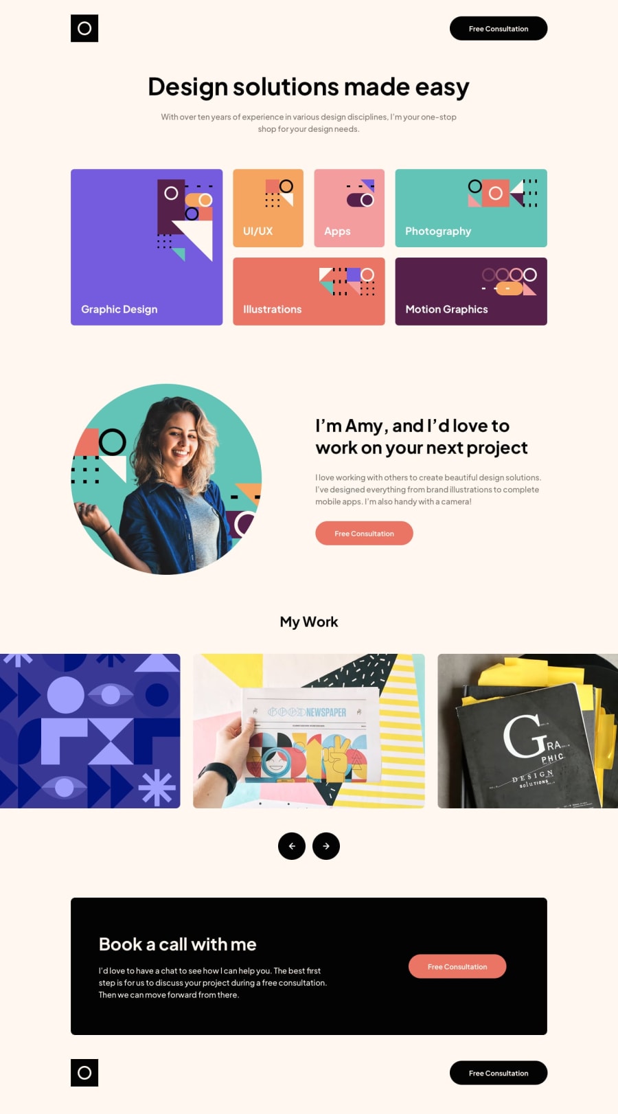 GitHub - lumiuko/single-page-design-portfolio: Frontend Mentor Challenge (Junior Level)