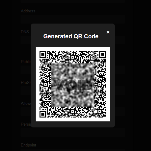 GitHub - rig0/Wireguard-QR: A self hosted QR code generator for wireguard configs