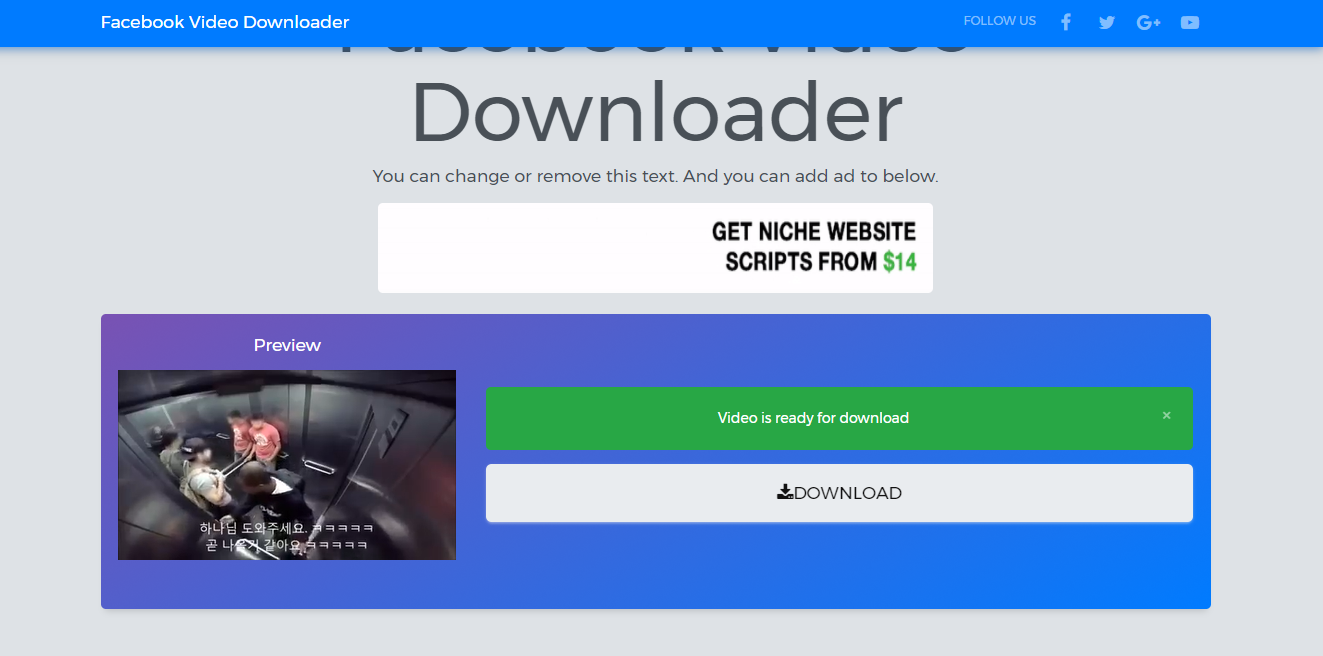 GitHub - NicheOffice/facebook-video-downloader: Facebook Video ...