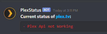 GitHub - fscorrupt/docker-plexstatus2discord: Send the Status from status.plex.tv to Discord