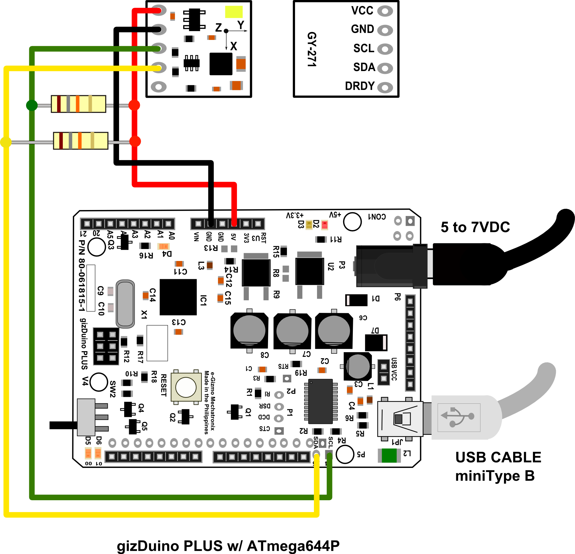 GitHub - e-Gizmo/QMC5883L-GY-271-Compass-module