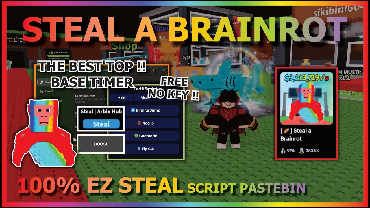 GitHub - lipguwnz/stbraino: Steal A Brainrot Script ️ Steal A Brainrot Official ️ Steal A ...