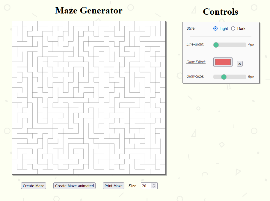 GitHub - ilan1204/mazegenerator: Random maze generator JS
