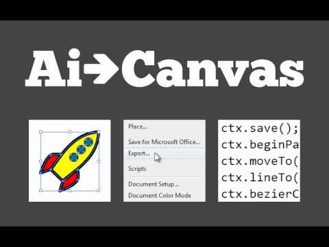 GitHub - mikeswanson/Ai2Canvas: A plug-in for Adobe Illustrator that ...