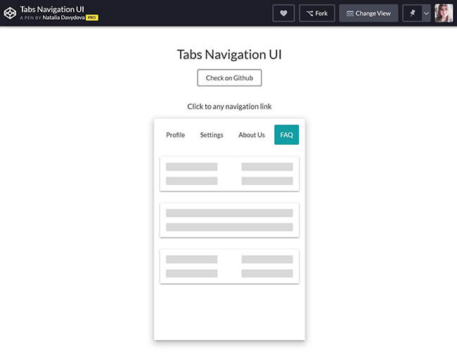 GitHub - nat-davydova/tab-navigation: HTML/CSS/JS Tabs experiment