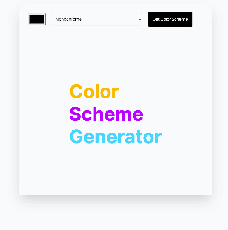 GitHub - farfamahar/Color-Scheme-Generator: Web interface for ...
