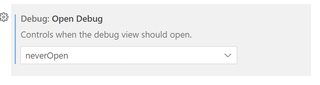Turning off debug settings Focus Editor On Break, Focus Window On Break, or set the Open Debug ...