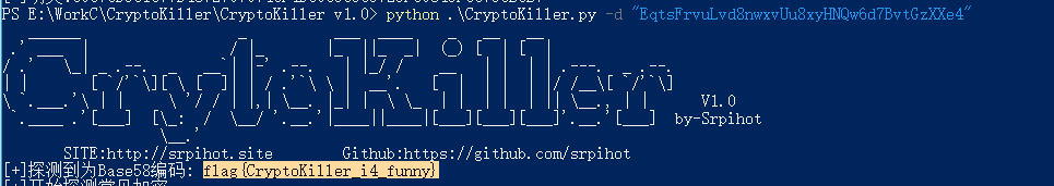 GitHub - Srpihot/CryptoKiller: 一款面向CTF的密码编码探测 工具