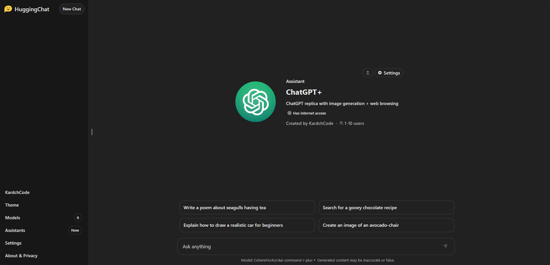 Github Kardchcode Hugging Chatgpt Css Reskin For The Huggingchat Webpage Huggingface