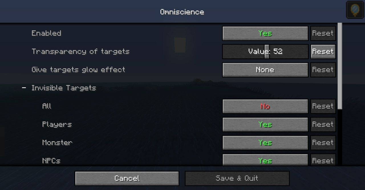 GitHub - thatDudo/Omniscience-Fabric: A fabric mod that reveals invisible entities