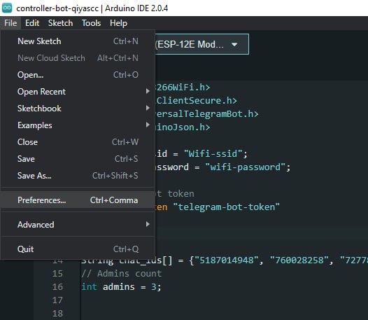 GitHub - WCU-TexnoPark/Telegram-Controller-Bot: Controller telegram bot with esp8266