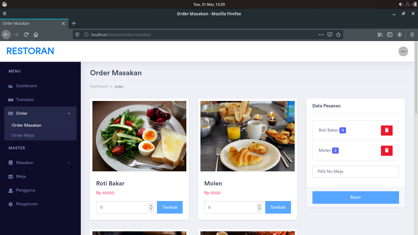 GitHub - aliffauzi/restoran: Aplikasi Restoran Web dibuat dengan ci3 dan juga concept master ...