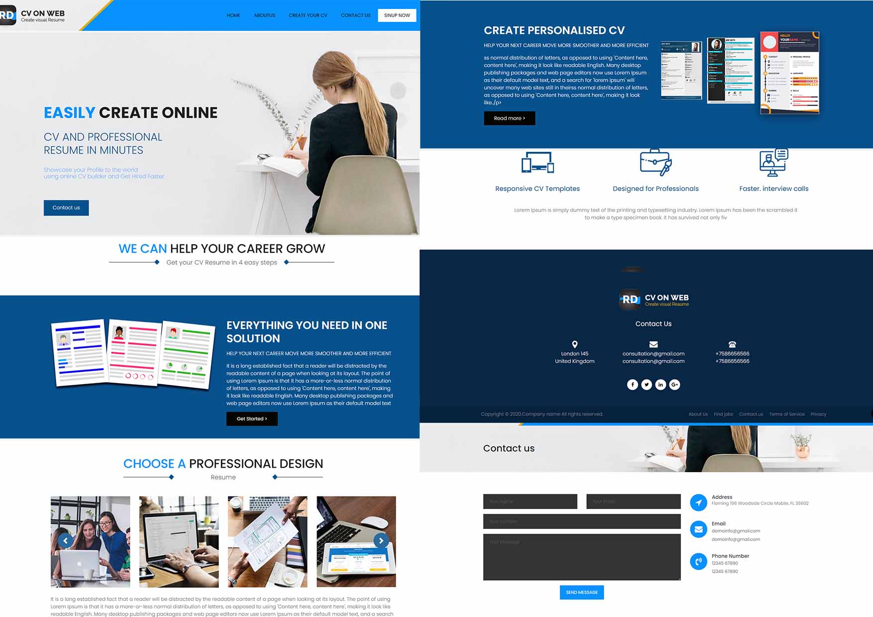 GitHub - Waite0603/Resume-vCard-Collection: About Responsive Personal ...