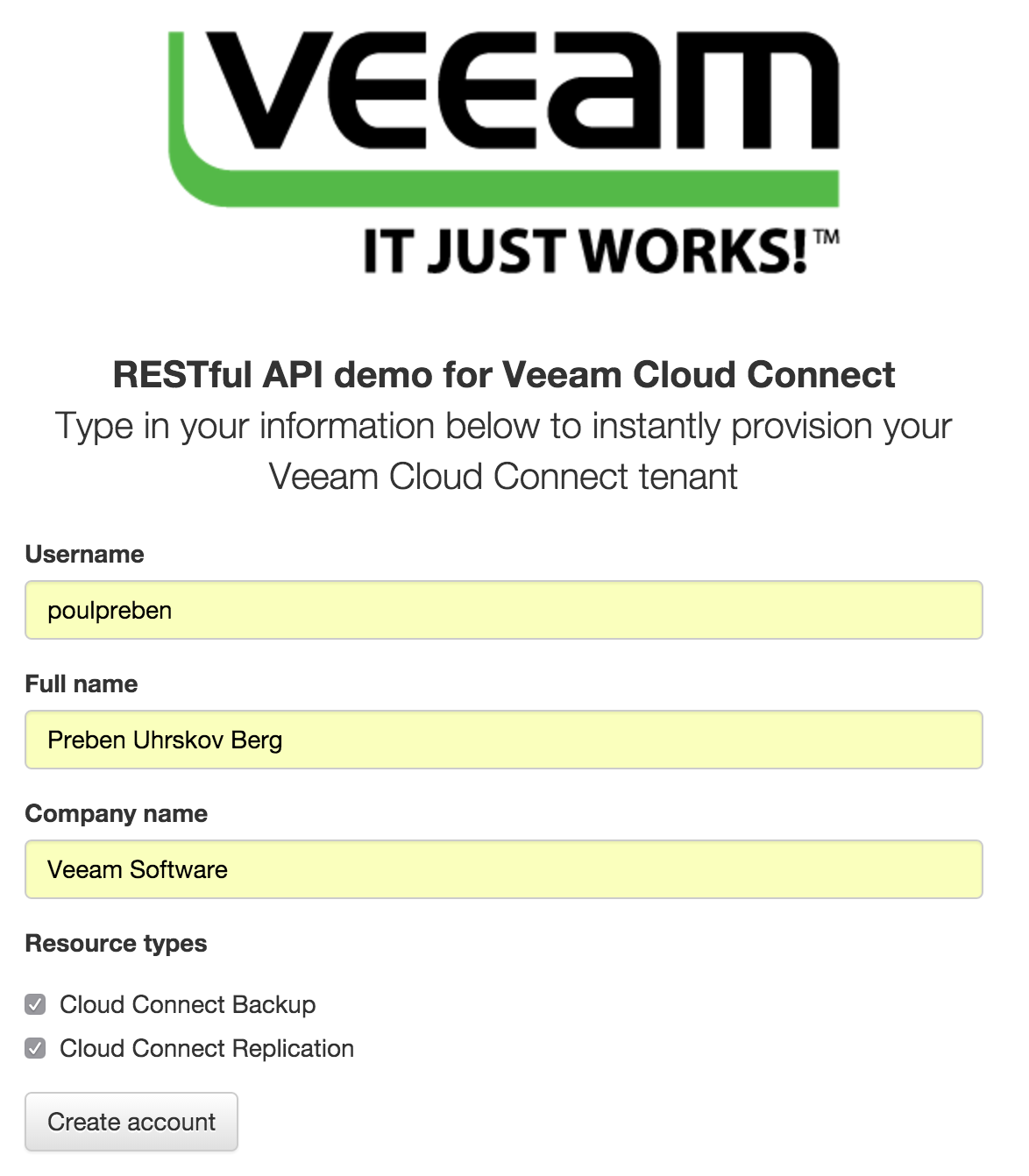 GitHub - poulpreben/veeam-cloudconnect: Veeam RESTful API demo for Cloud Connect