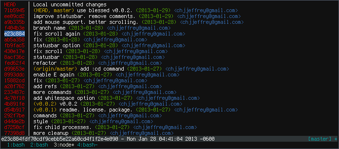 GitHub - chjj/gitj: gitk in your terminal.