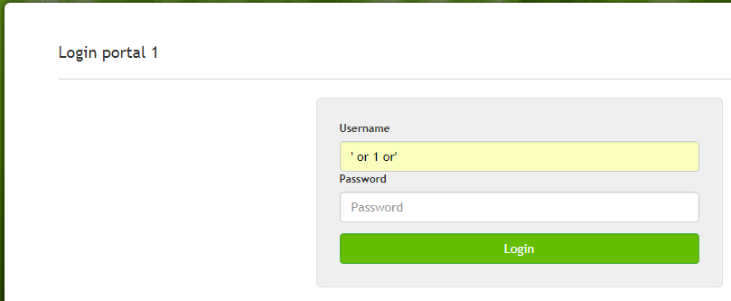 RingZer0-CTF-Writeup/SQLi/03. Login portal 1/03. Login portal 1.md at master · NotSurprised ...