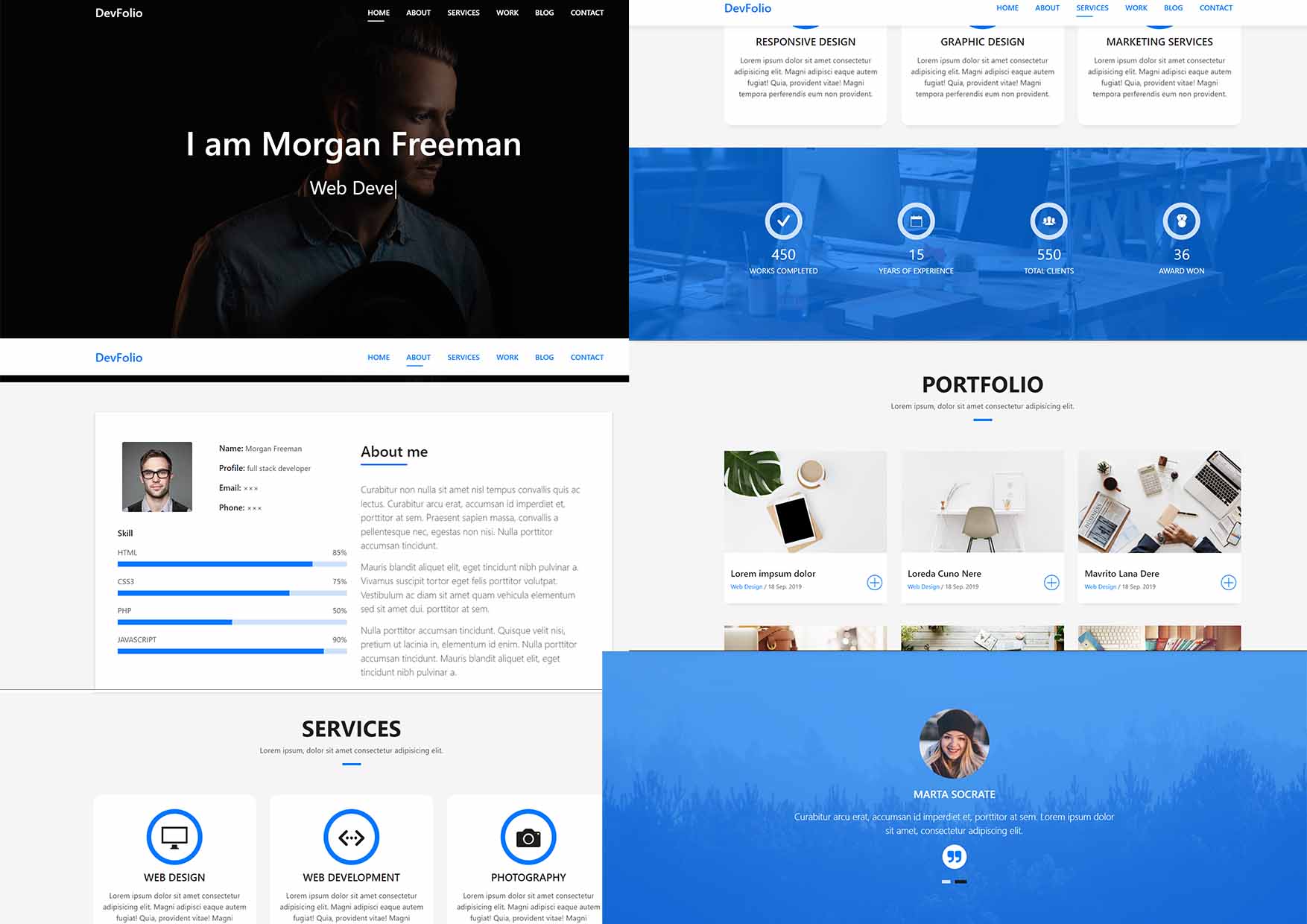 GitHub - Waite0603/Resume-vCard-Collection: About Responsive Personal ...