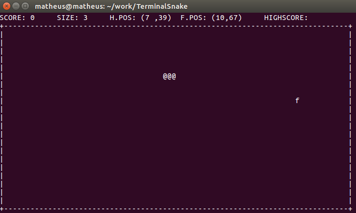 GitHub - marquesm91/TerminalSnake: Console Application of Snake Game ...