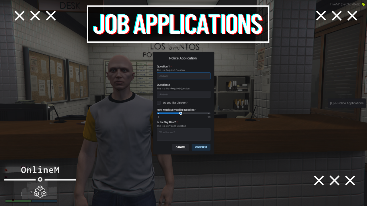 GitHub - Mycroft-Studios/mycroft-jobforms: FREE in-game Job Applications using ox lib · GitHub