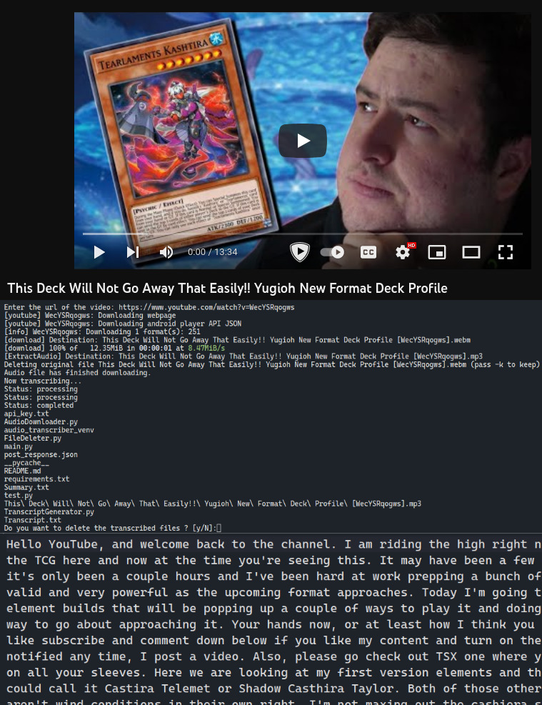 GitHub - Ln8plus/Youtube-Transcript-Generator: CLI app for obtaining ...