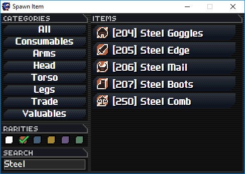GitHub - CCDirectLink/CC-ItemSpawner: CrossCode mod to spawn items in. Uses CCLoader.