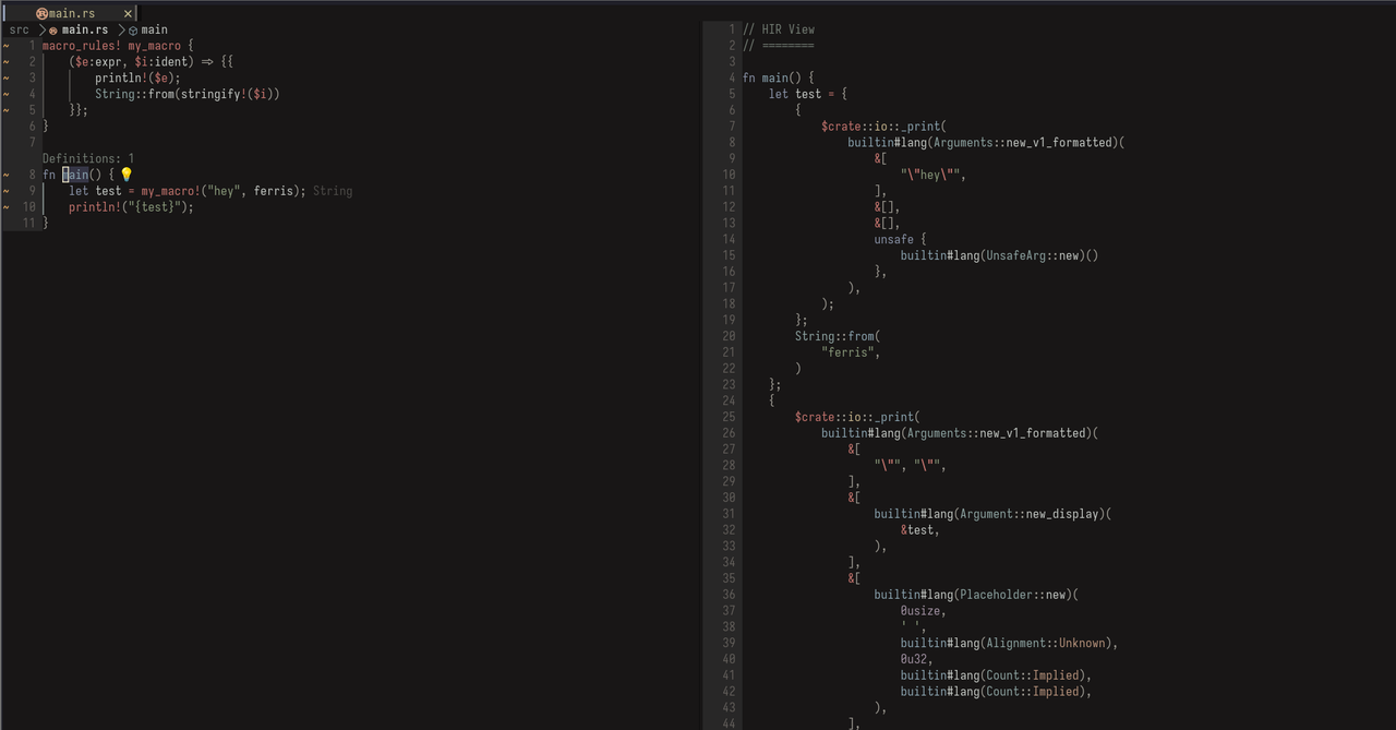 GitHub - vxpm/ferris.nvim: Neovim plugin for interacting with Rust-Analyzer's LSP extensions