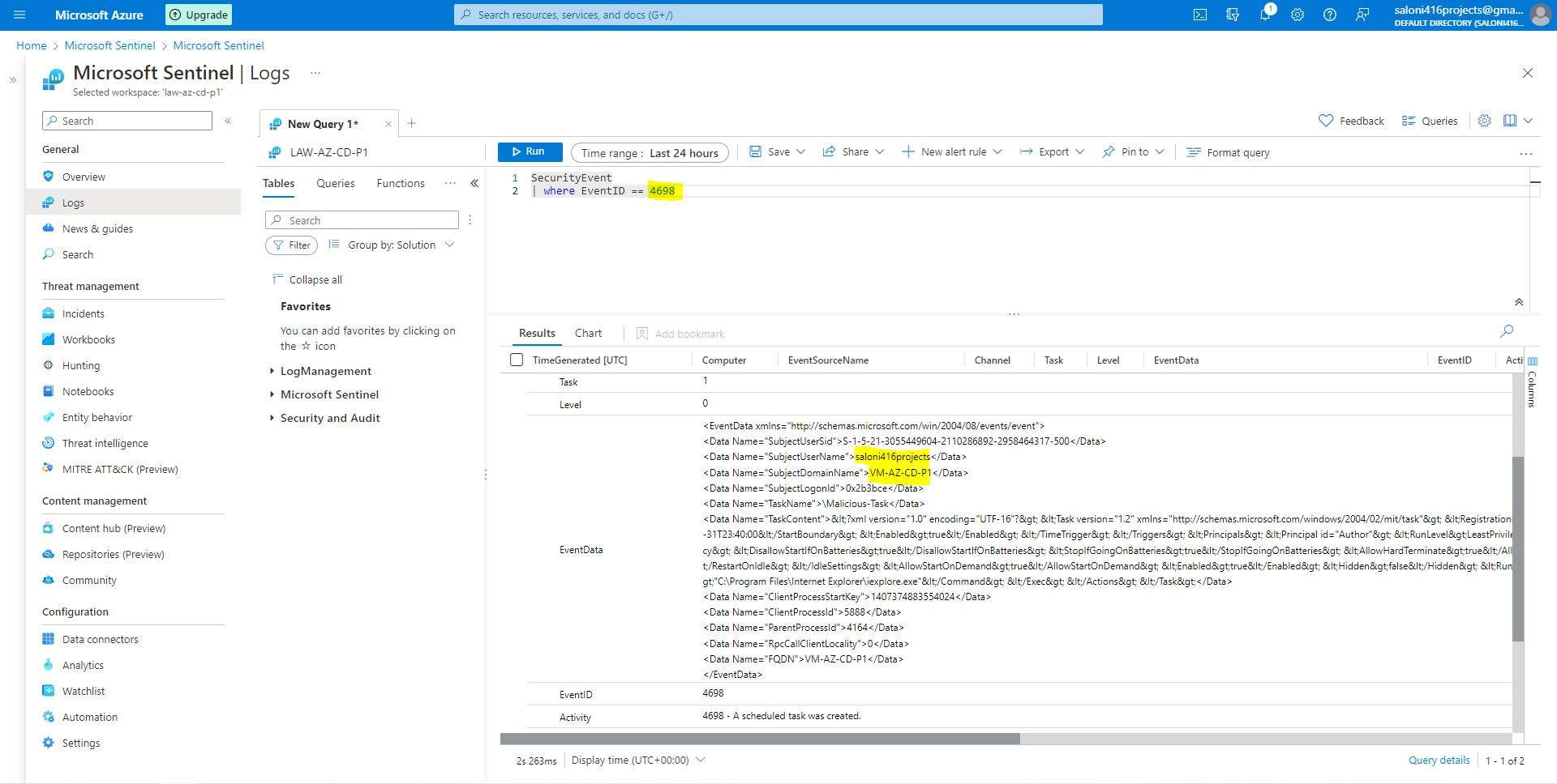 GitHub - saloni416/Azure-Cloud-Detection-Lab: Azure Cloud Detection Lab ...