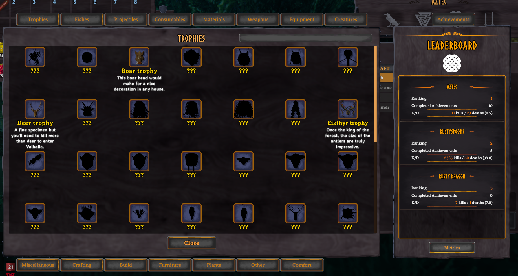 GitHub - RustyMods/Almanac: Valheim trophy panel extension to give users information about the ...