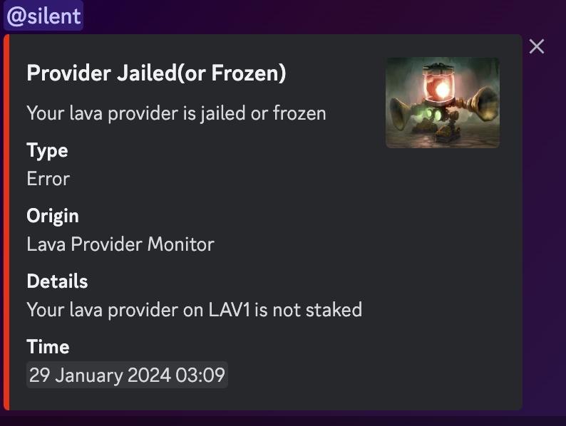 GitHub - silentnoname/lavaprovider-monitor: Send discord alert when your lava provider is frozen ...