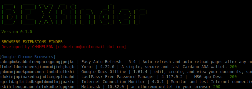 GitHub - joelvaneenwyk/web-extension-finder: Browsers Extensions Finder ...