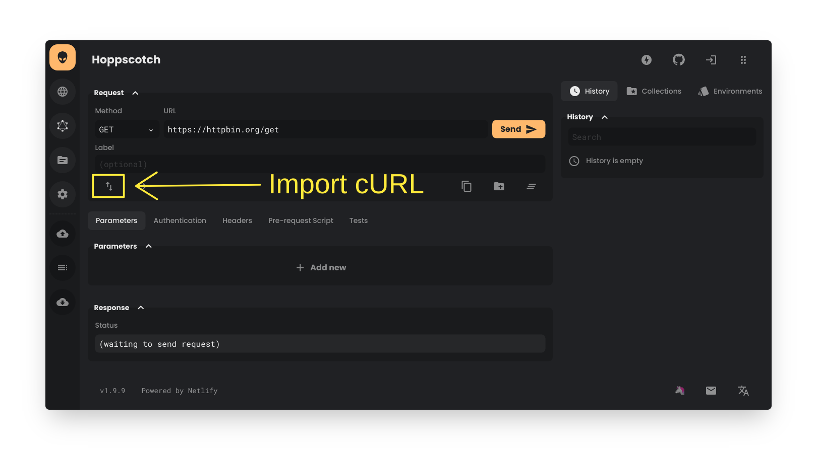 Import cURL · hoppscotch/hoppscotch Wiki · GitHub