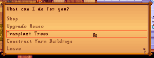 GitHub - LeonBlade/TreeTransplant: Stardew Valley Mod to transplant trees.