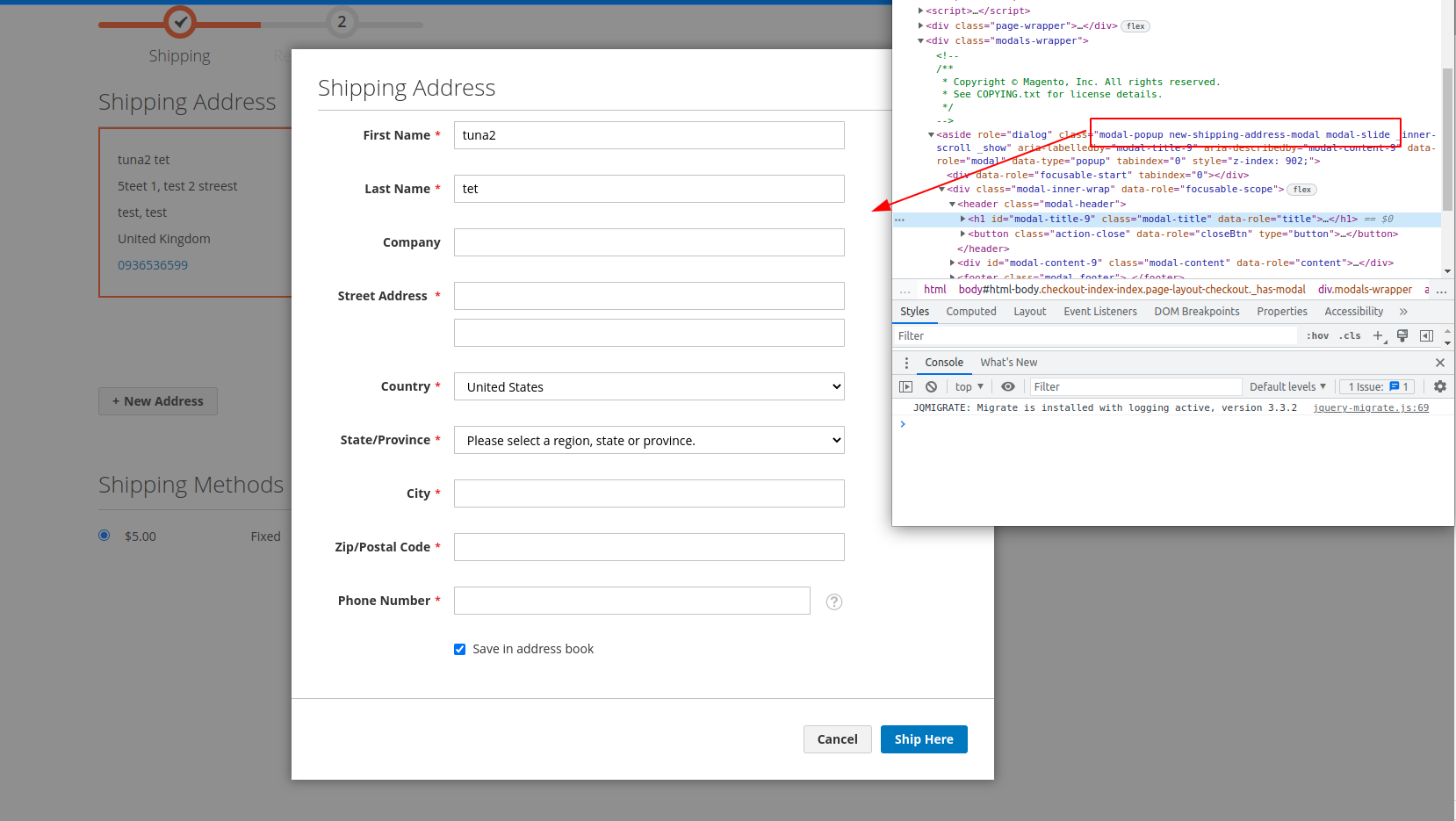 [Issue] Add class for styling modal shipping-address · Issue #36647 · magento/magento2 · GitHub