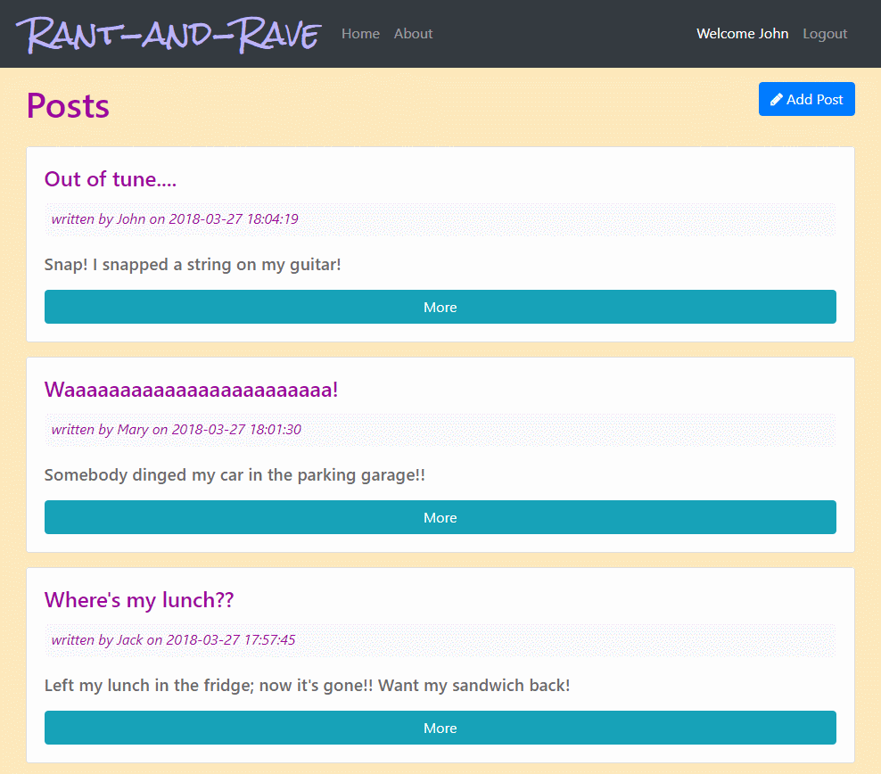 GitHub - captnwalker/rant-and-rave: **IN DEVELOPMENT** Scream into the ...