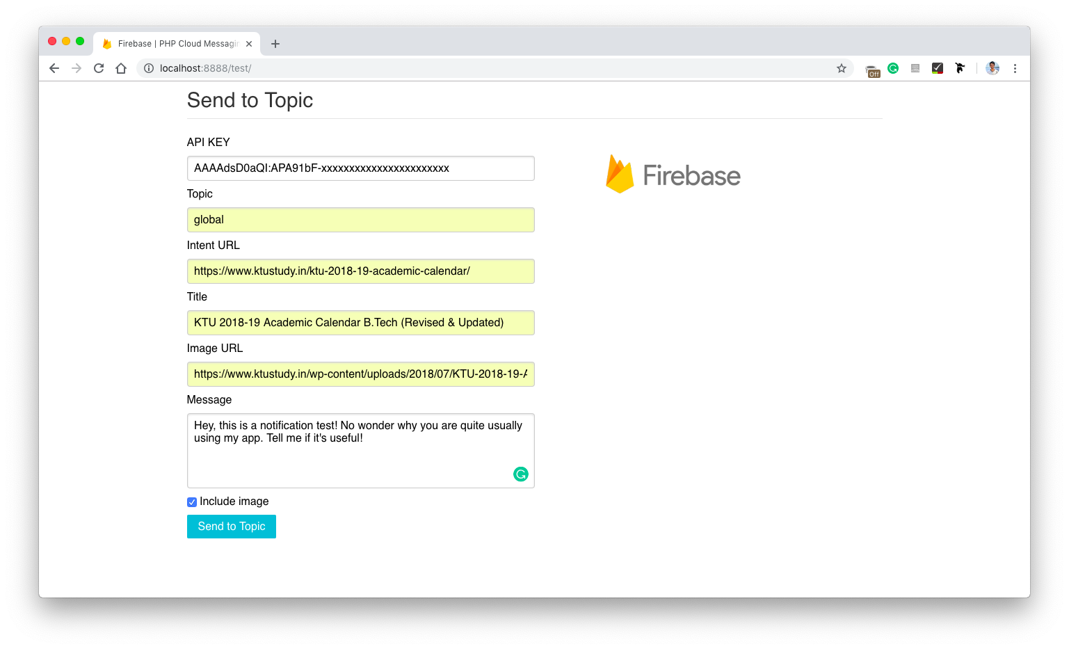 GitHub - geekykant/Firebase-PHP-Cloud-Messaging: Easily send Firebase notification to android ...