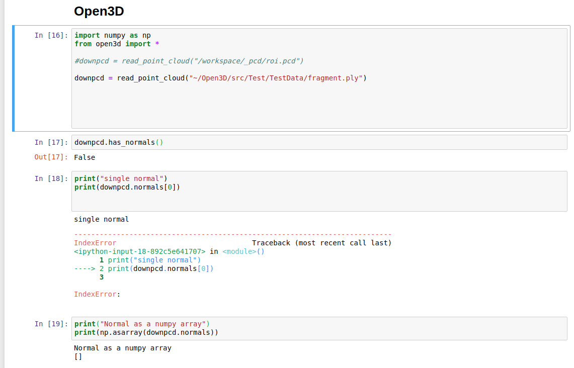 how can I get the result of "estimate_normals" · Issue #457 · isl-org/Open3D · GitHub