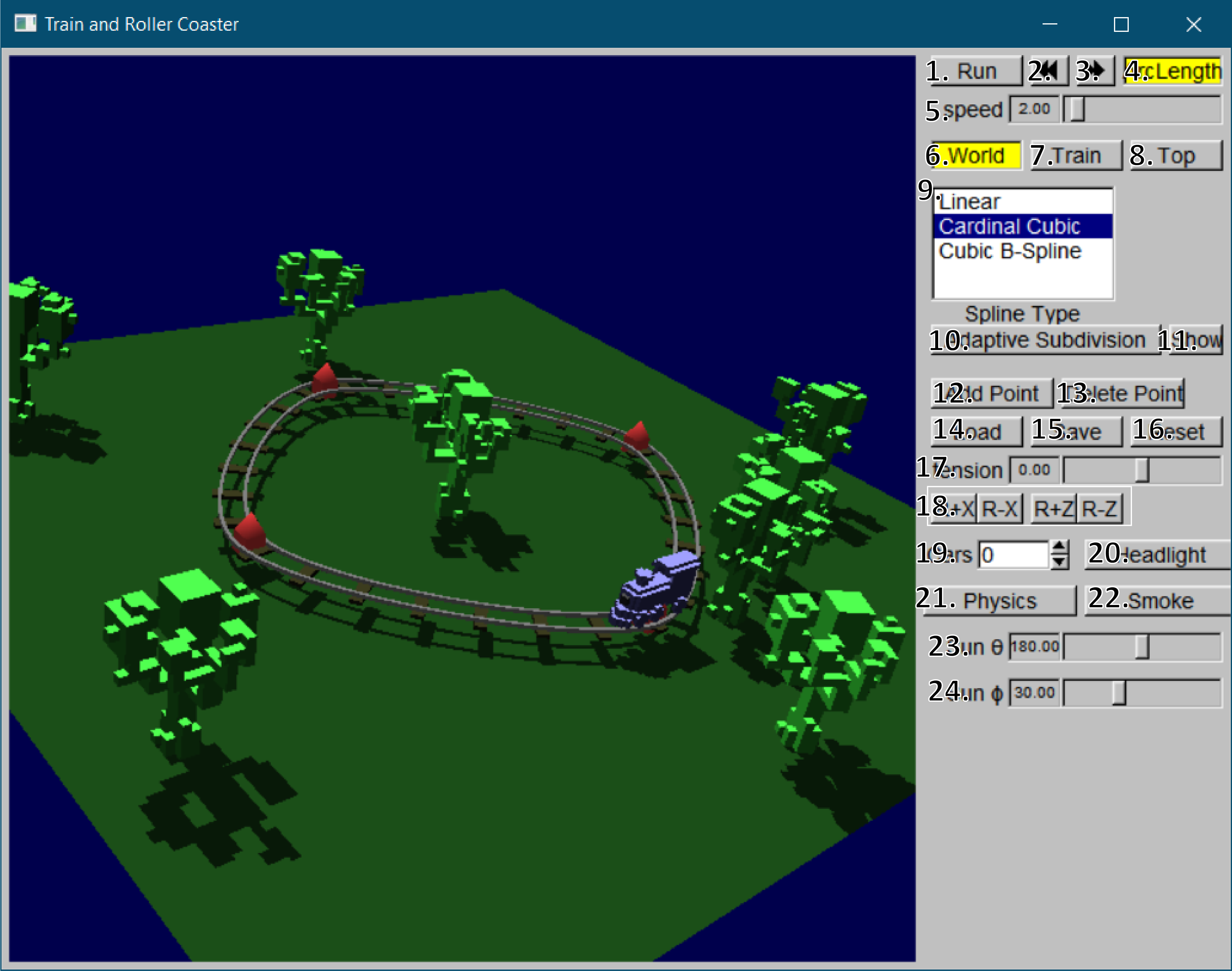 GitHub - KenLo51/RollerCoasters-OpenGL: Spline Implementation