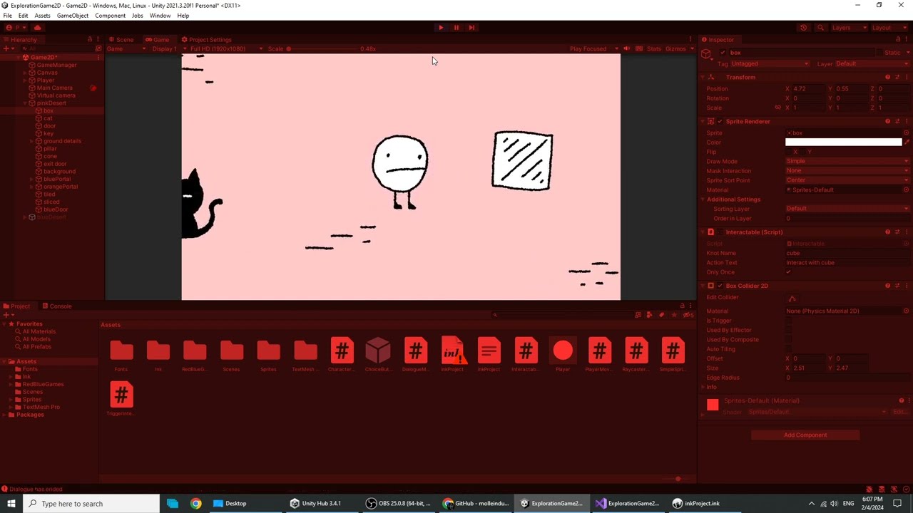 GitHub - molleindustria/ExplorationGame2D: Template for a story ...