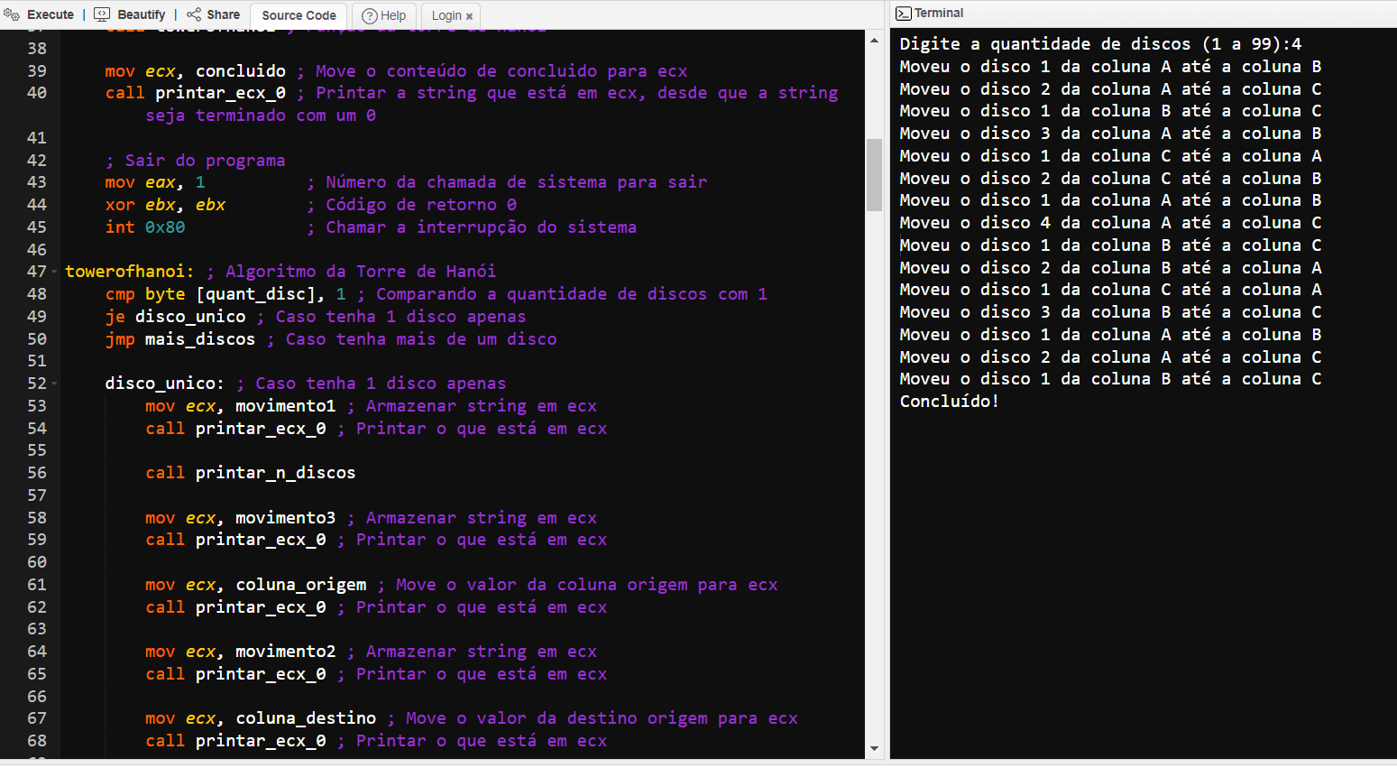 GitHub - luiz-linkezio/Torre_de_Hanoi-RAx86: O projeto consiste em fazer um algoritmo da Torre ...