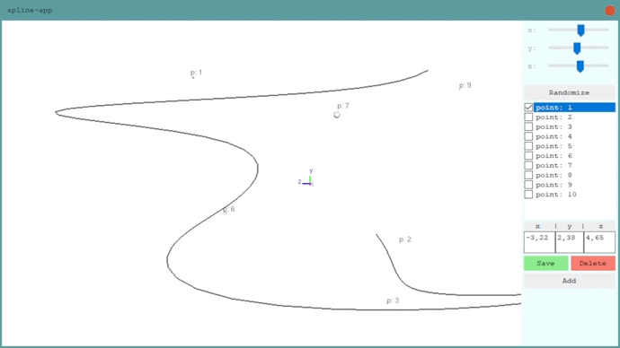 GitHub - killerxzol/b-spline-interpolation: Cubic b-spline interpolation in 3d space