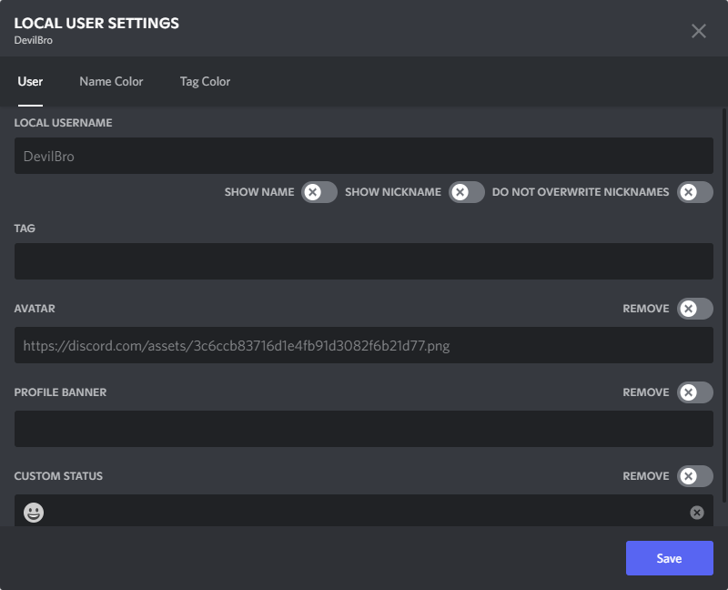 EditUsers - BetterDiscord