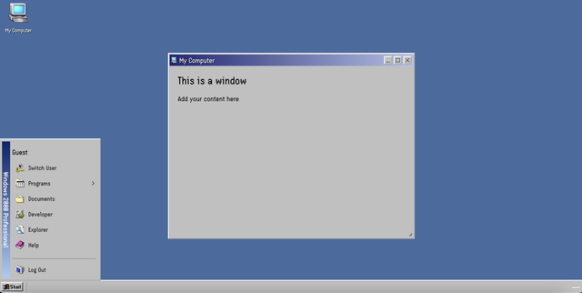 GitHub - XYLabsCo/Windows-2000-Pro-HTML-Template: A HTML template that ...