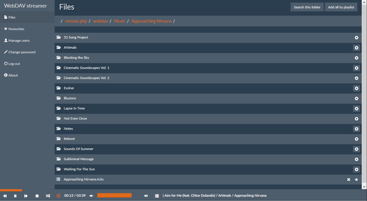 GitHub - veritas44/WebDAV-streamer: Stream music and video from your ...