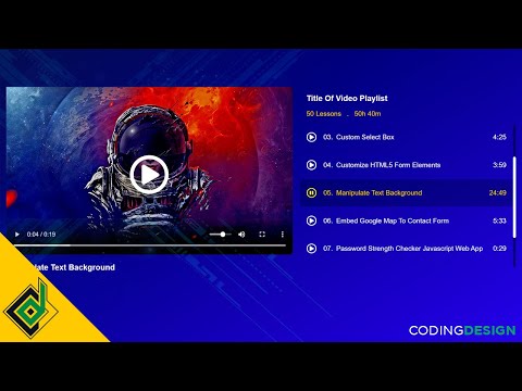 GitHub - JeetSaru/Video-Playlist-Gallery-Like-Udemy-Skillshare-HTML-CSS-JavaScript: Let's build ...