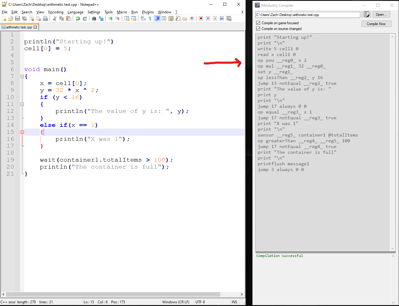 GitHub - zach-r-hughes/MindustryCompiler: C-style compiler for Mindustry.