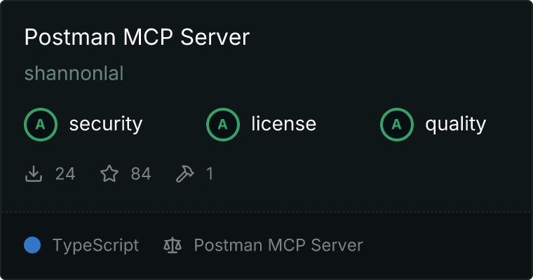 GitHub - shannonlal/mcp-postman: MCP Server for running Postman Collections with Newman