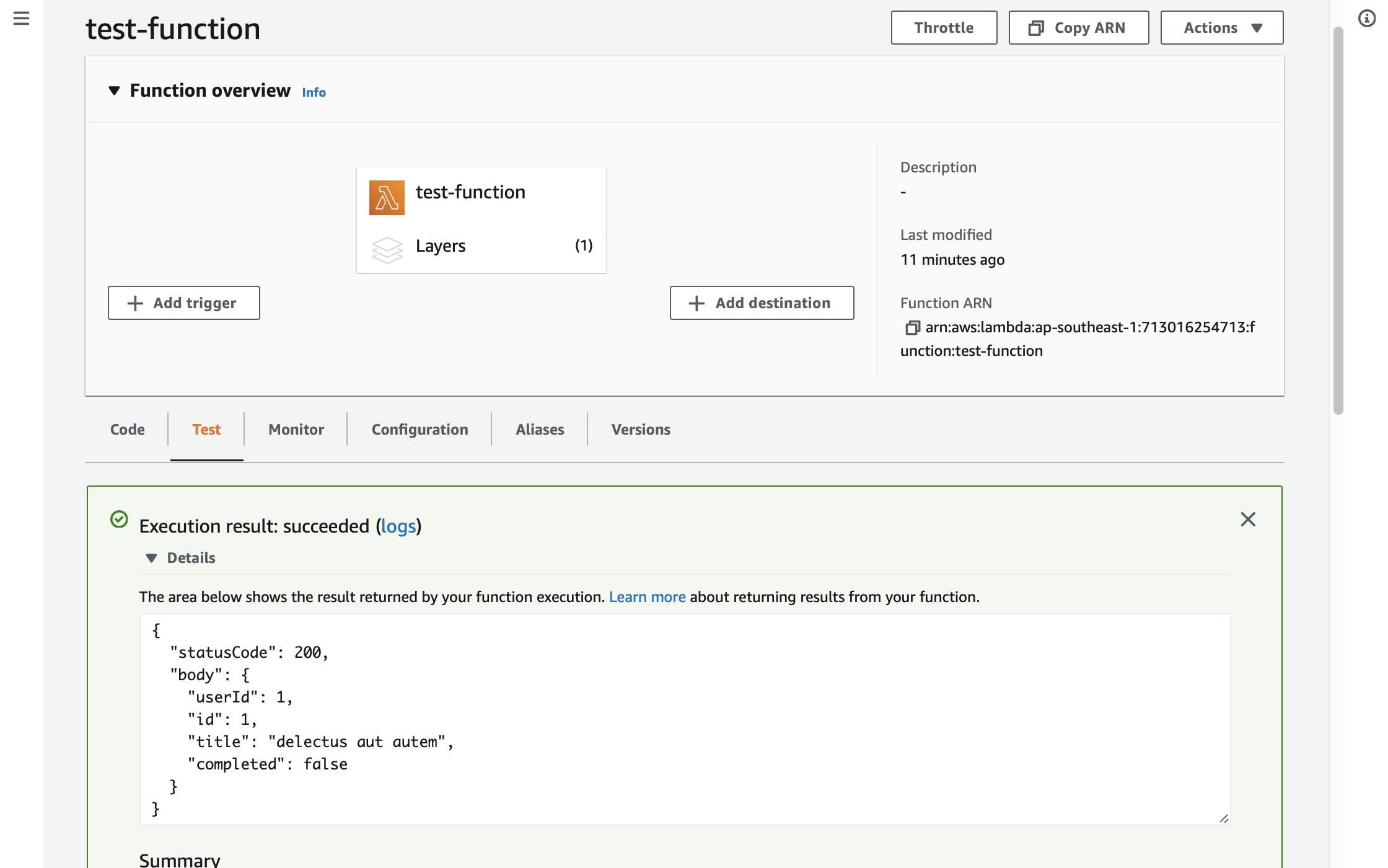 Github Josiahayresaws Lambda Test Function Aws Lambda Function Using A Layer To Store